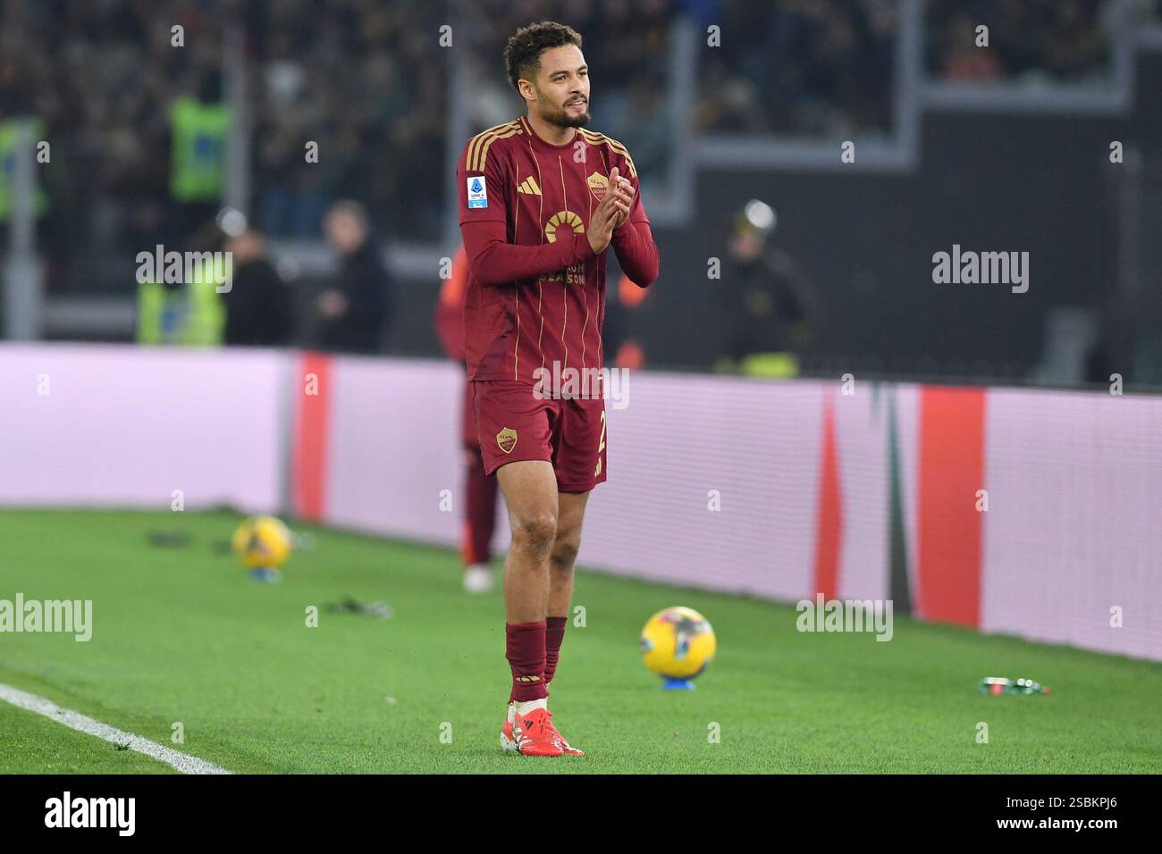 Rome, Lazio. 02nd Feb, 2025. Devyne Rensch of AS Roma during the Serie ...