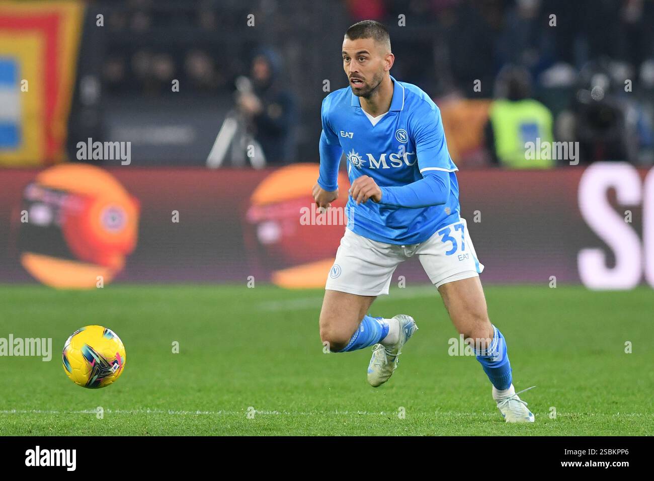 Rome, Lazio. 02nd Feb, 2025. Leonardo Spinazzola of SSC Napoli during ...
