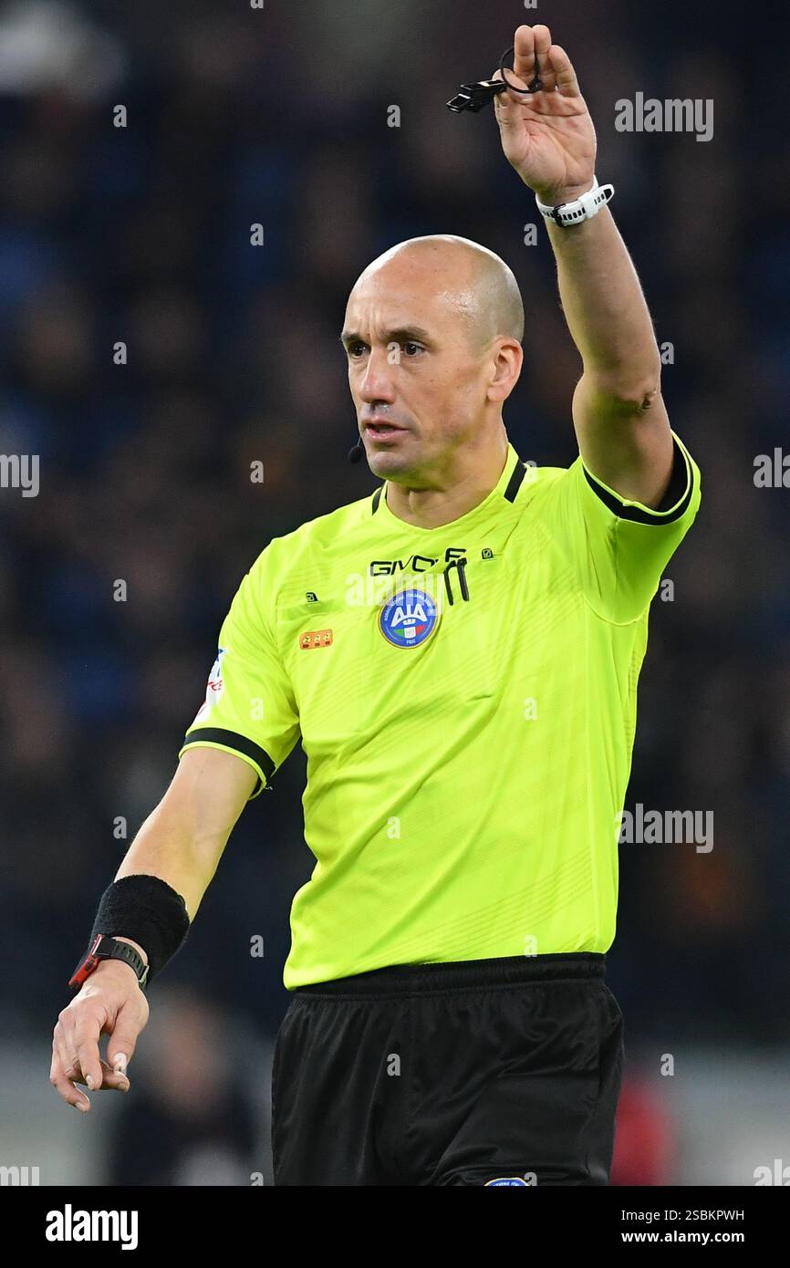 Rome, Lazio. 02nd Feb, 2025. Referee Michael Fabbri during the Serie A ...