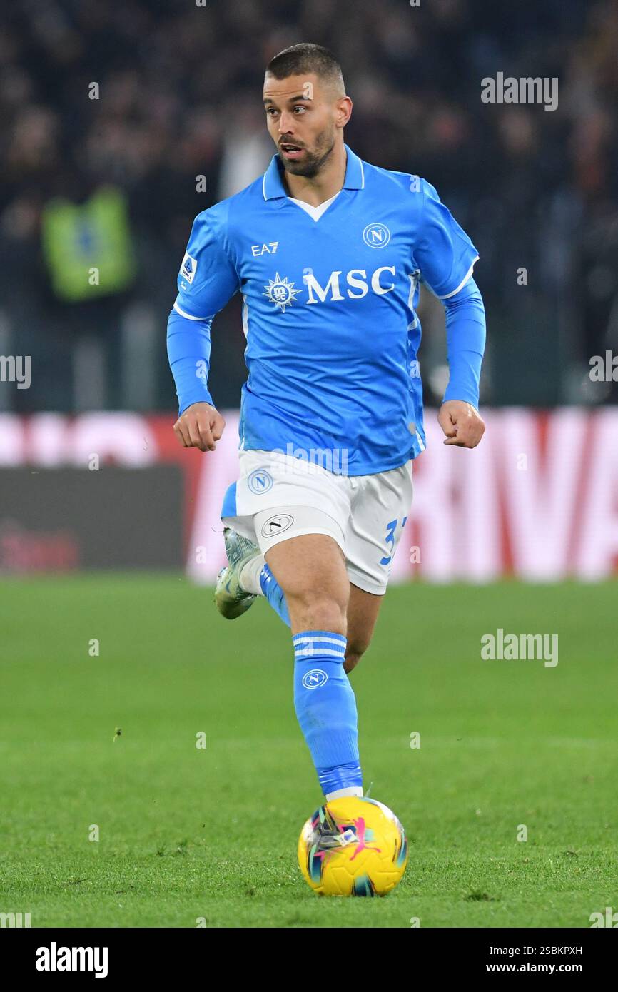 Rome, Lazio. 02nd Feb, 2025. Leonardo Spinazzola of SSC Napoli during ...