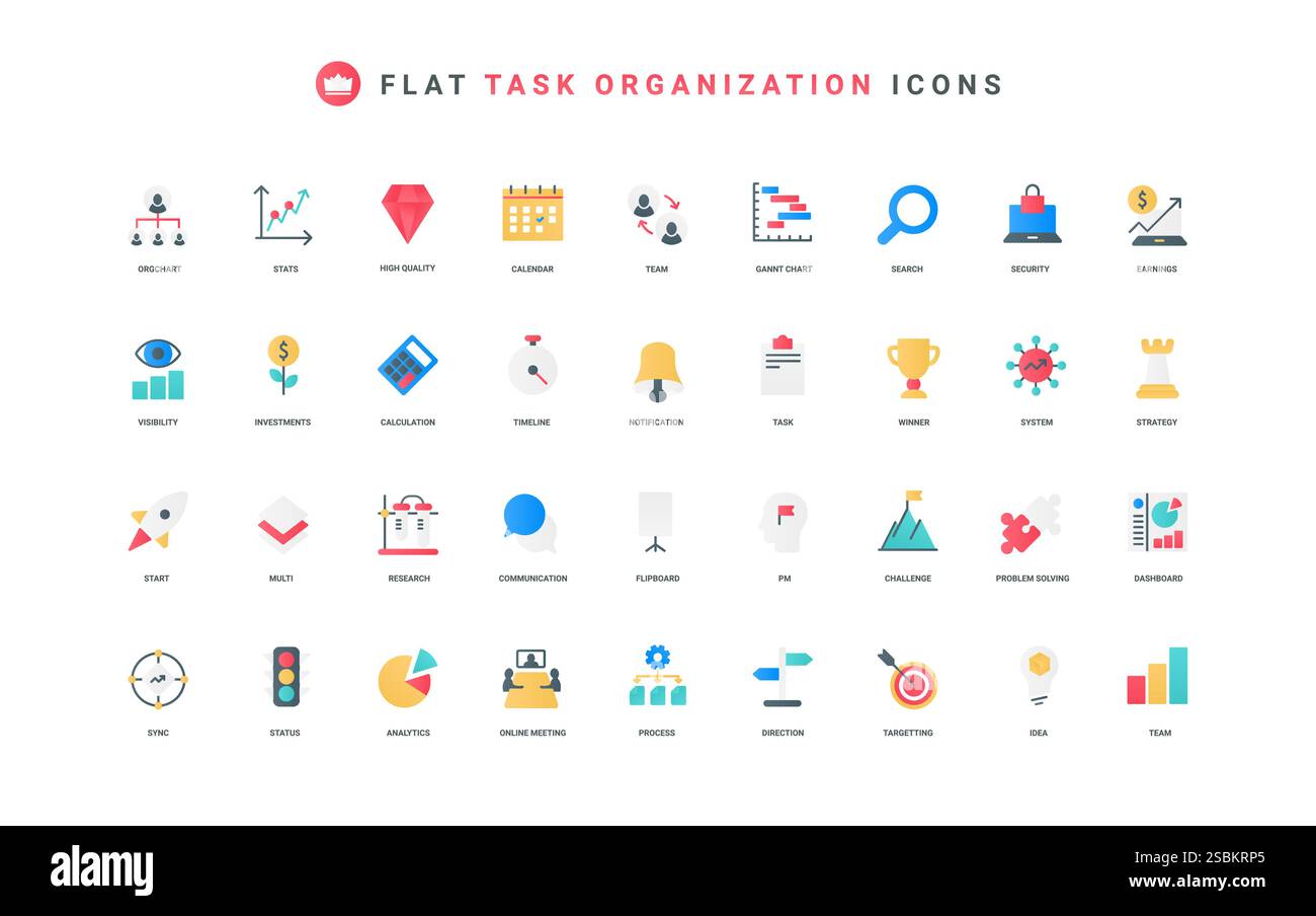 Organization of business work and tasks, workflow structure and ...