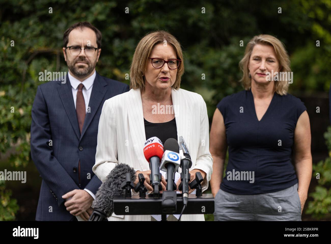 Melbourne, Australia. 04th Feb, 2025. Victorian Premier Jacinta Allan ...