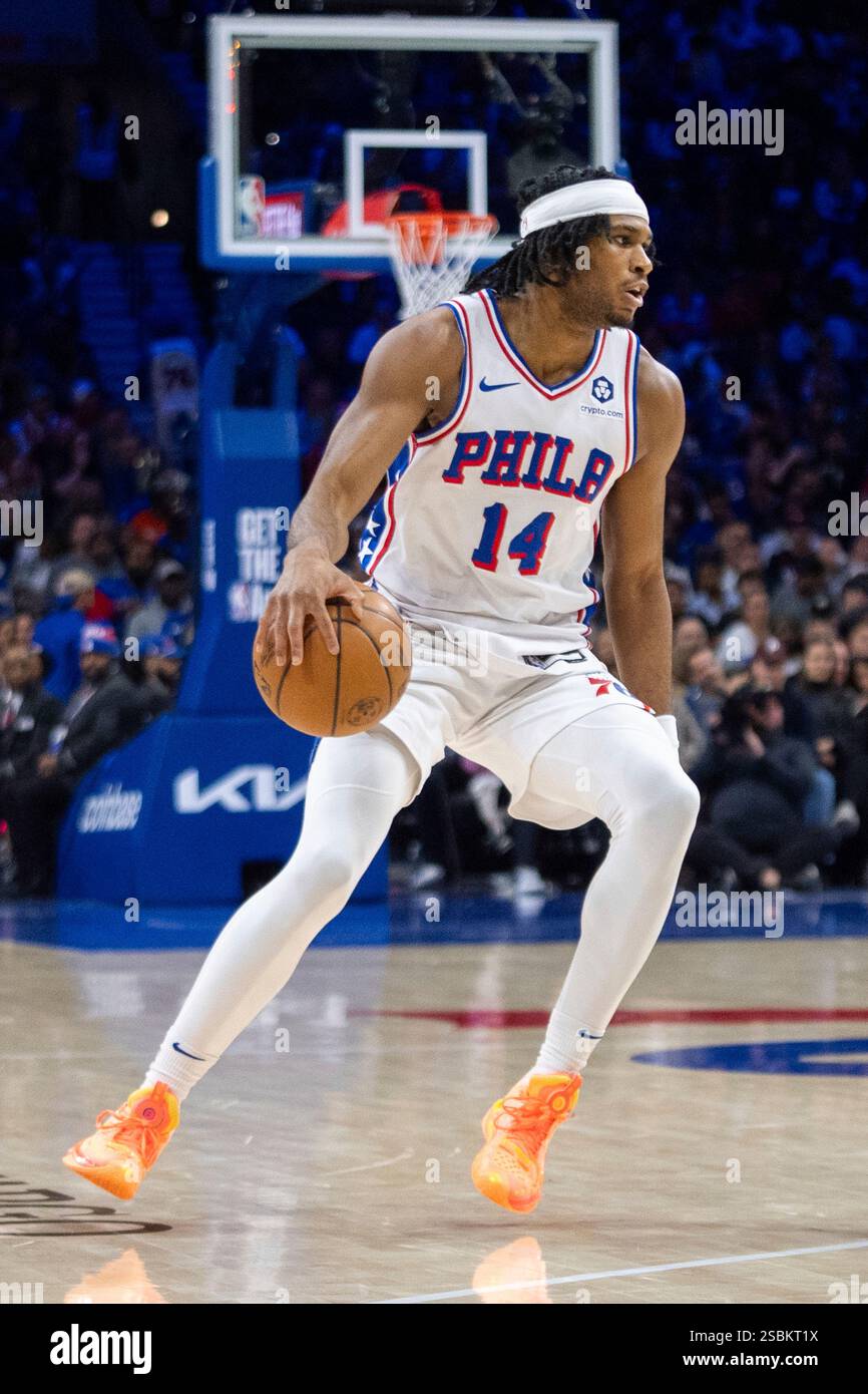 Philadelphia 76ers' Ricky Council IV in action during the NBA ...