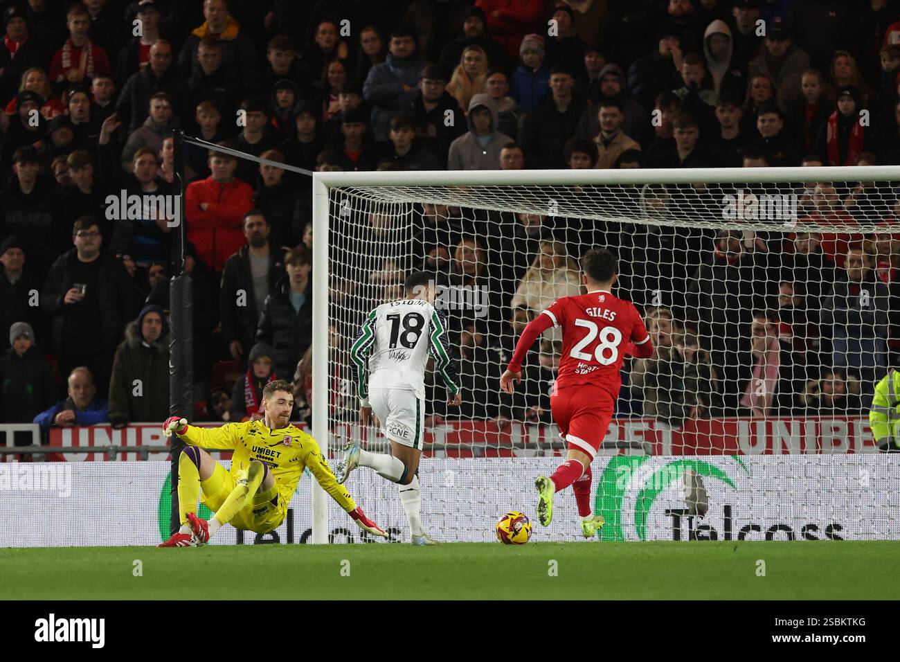 Riverside Stadium, Middlesbrough on Monday 3rd February 2025 ...