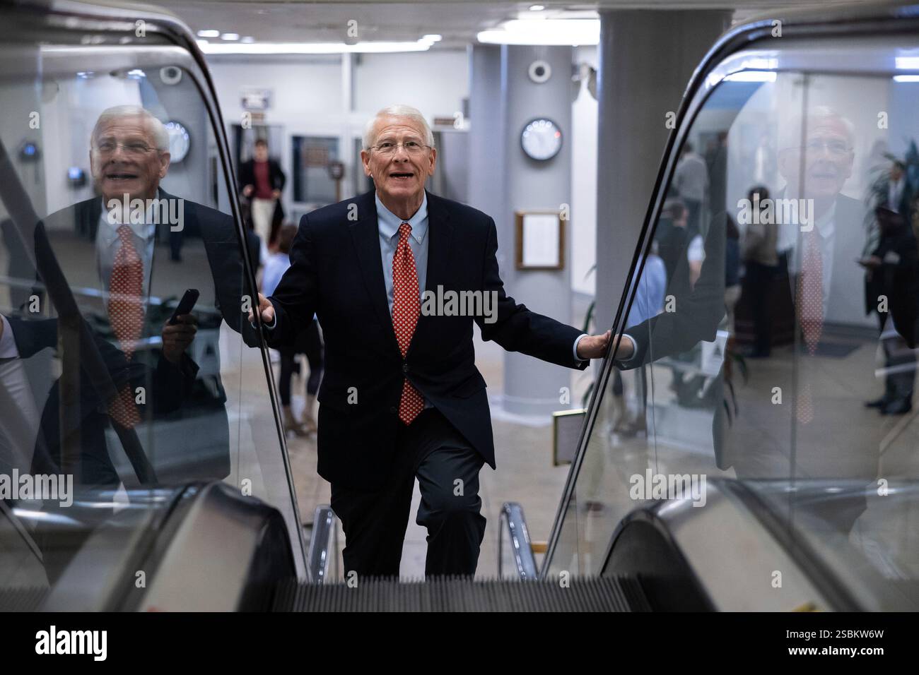Sen. Roger Wicker (R-Miss.) walks to a vote at the U.S. Capitol Feb. 3 ...