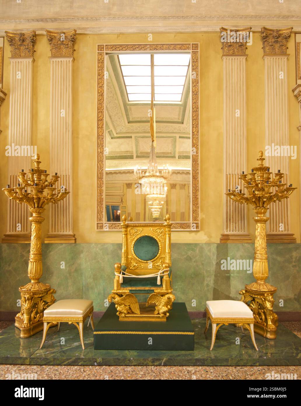 Interior detail of the Royal Palace of Milan - Palazzo Reale di Milano ...
