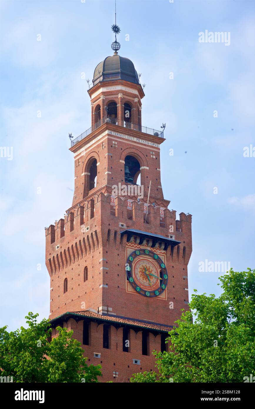 The Torre del Filarete. Castello Sforzesco. Sforza Castle, Milan, Italy ...