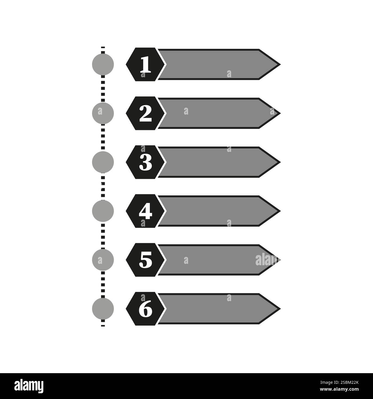 Numbered timeline graphic. Arrows with numbers. Sequential infographic ...