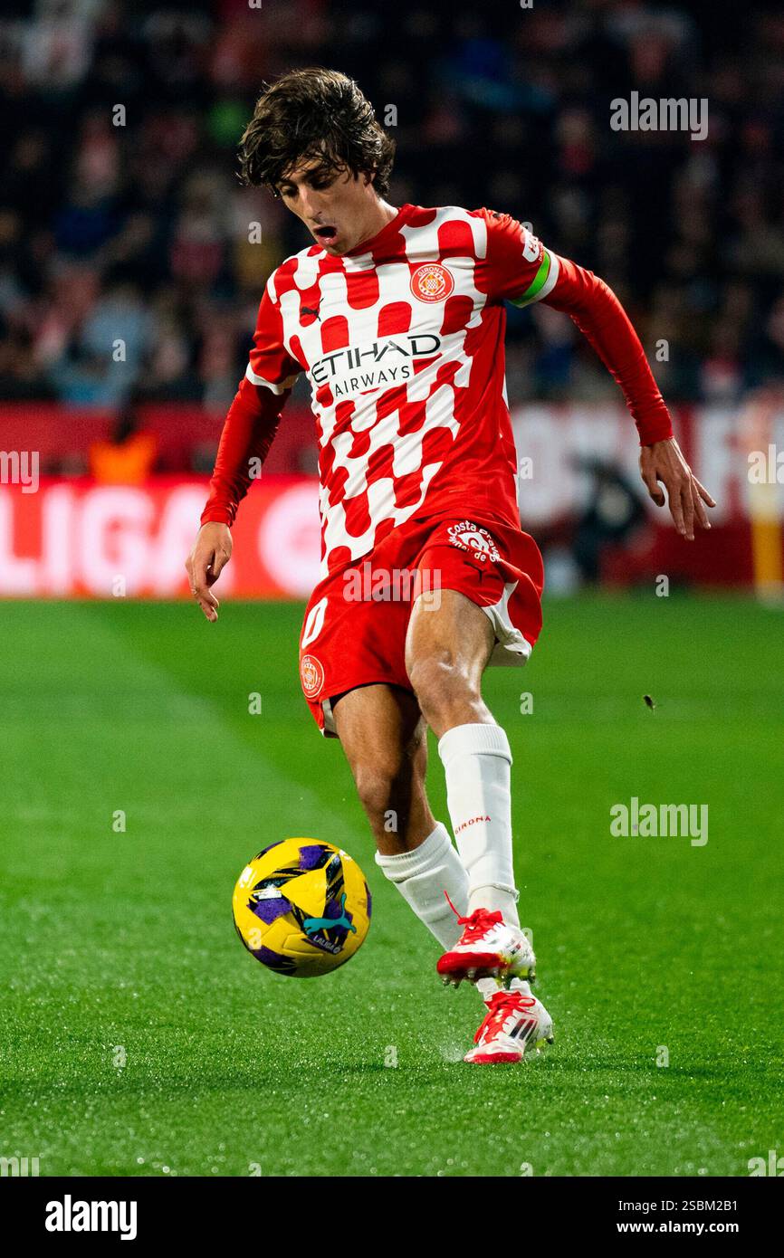 Girona, Spain. 3rd Feb, 2025. Bryan (Girona FC) in action during La ...