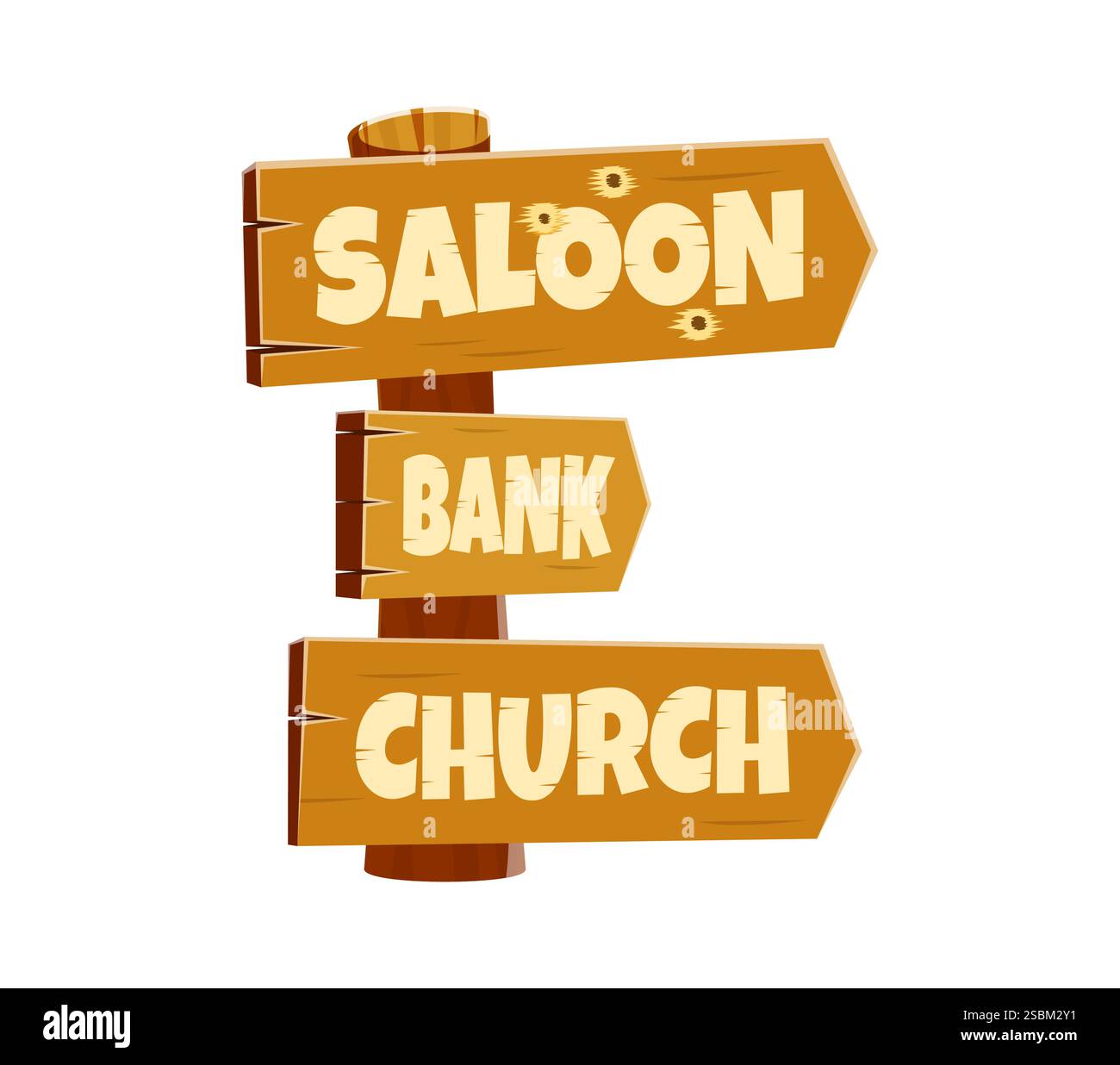 Letter E as wild west signpost with cowboy font, directing to saloon ...