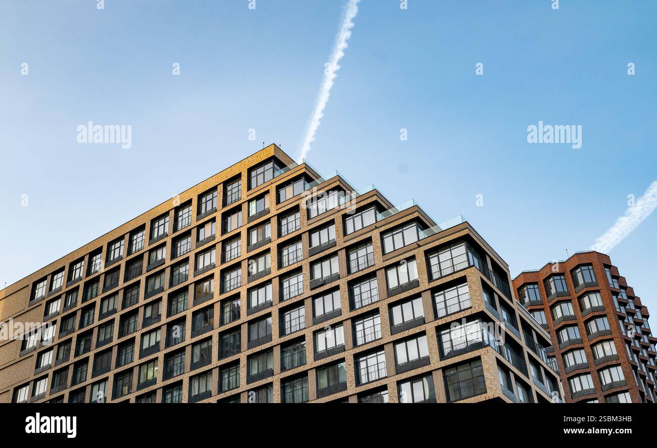 modern high-rise multi-storey business class building, residential ...