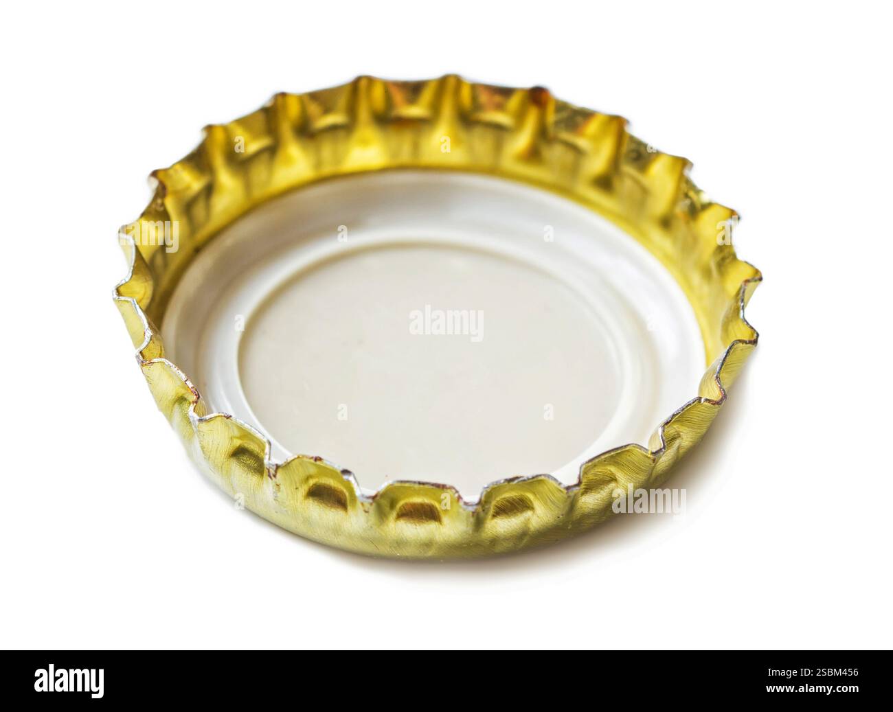 Two corks from beer and lemonade isolated on white background Stock ...