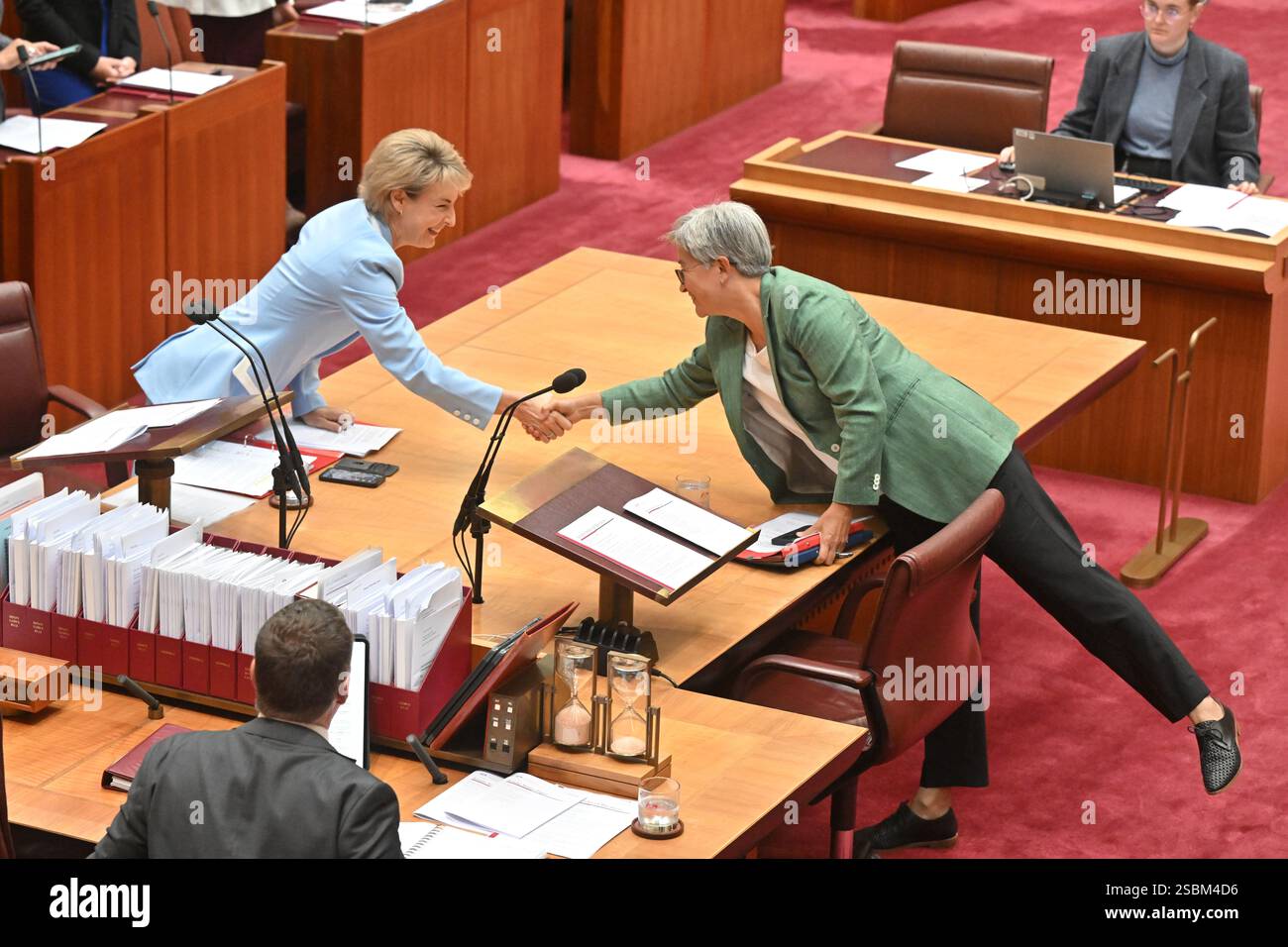 Canberra, Australia. 04th Feb, 2025. Minister for Foreign Affairs Penny ...