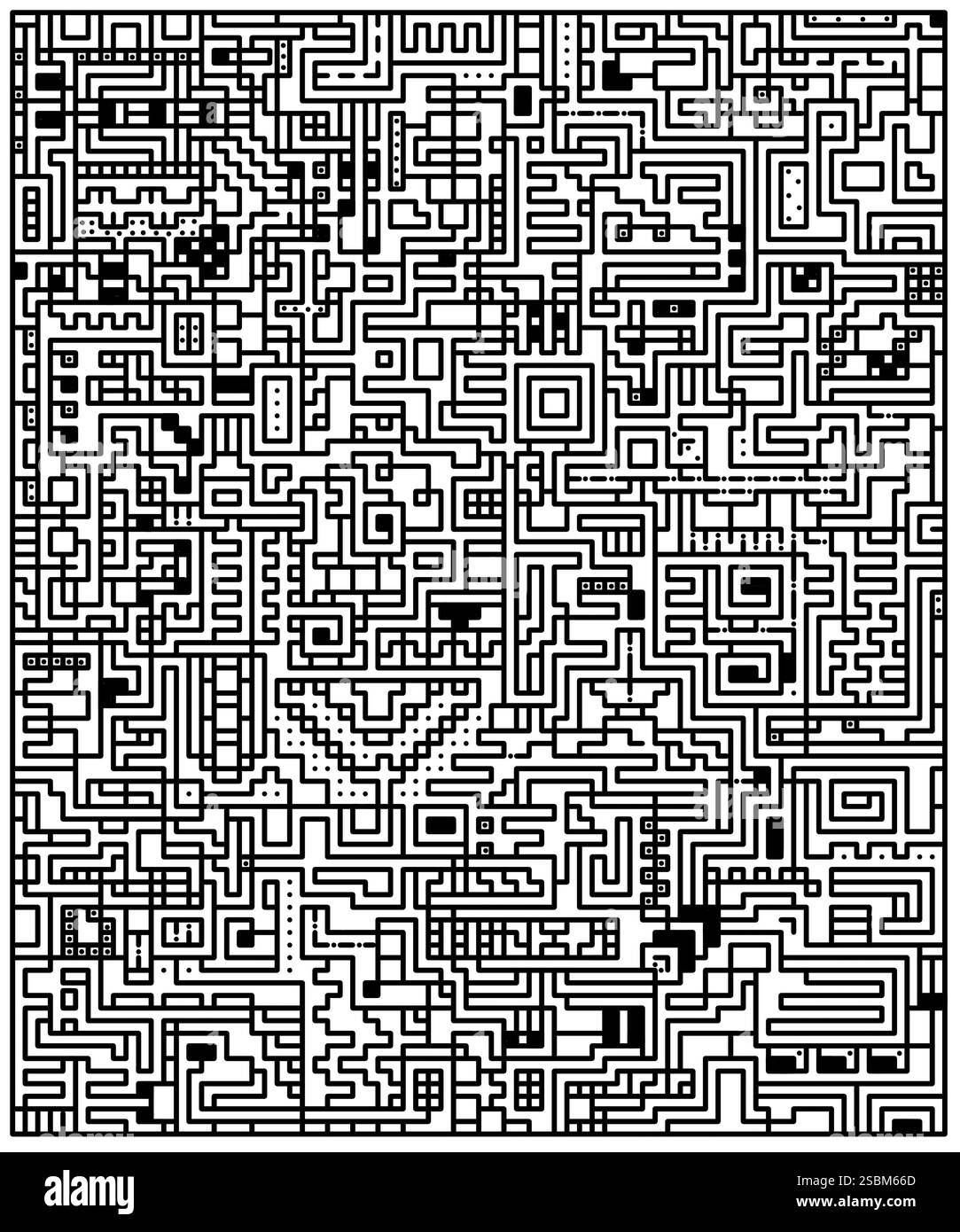 Tech visual maze hi-res stock photography and images - Alamy