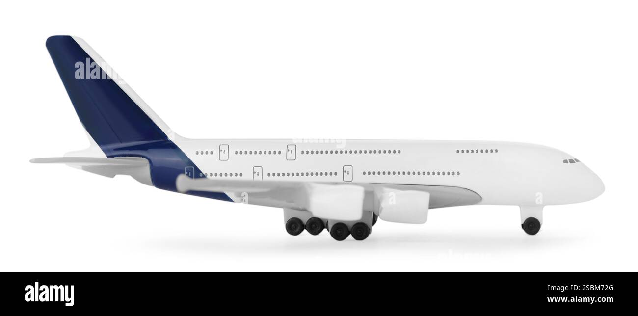 One model of plane isolated on white Stock Photo - Alamy