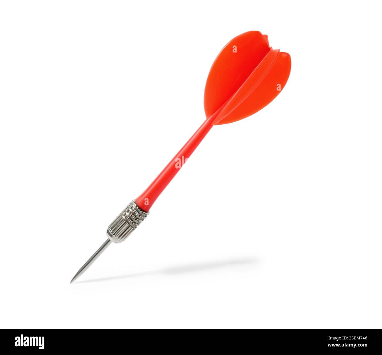 One red dart arrow in air isolated on white Stock Photo - Alamy