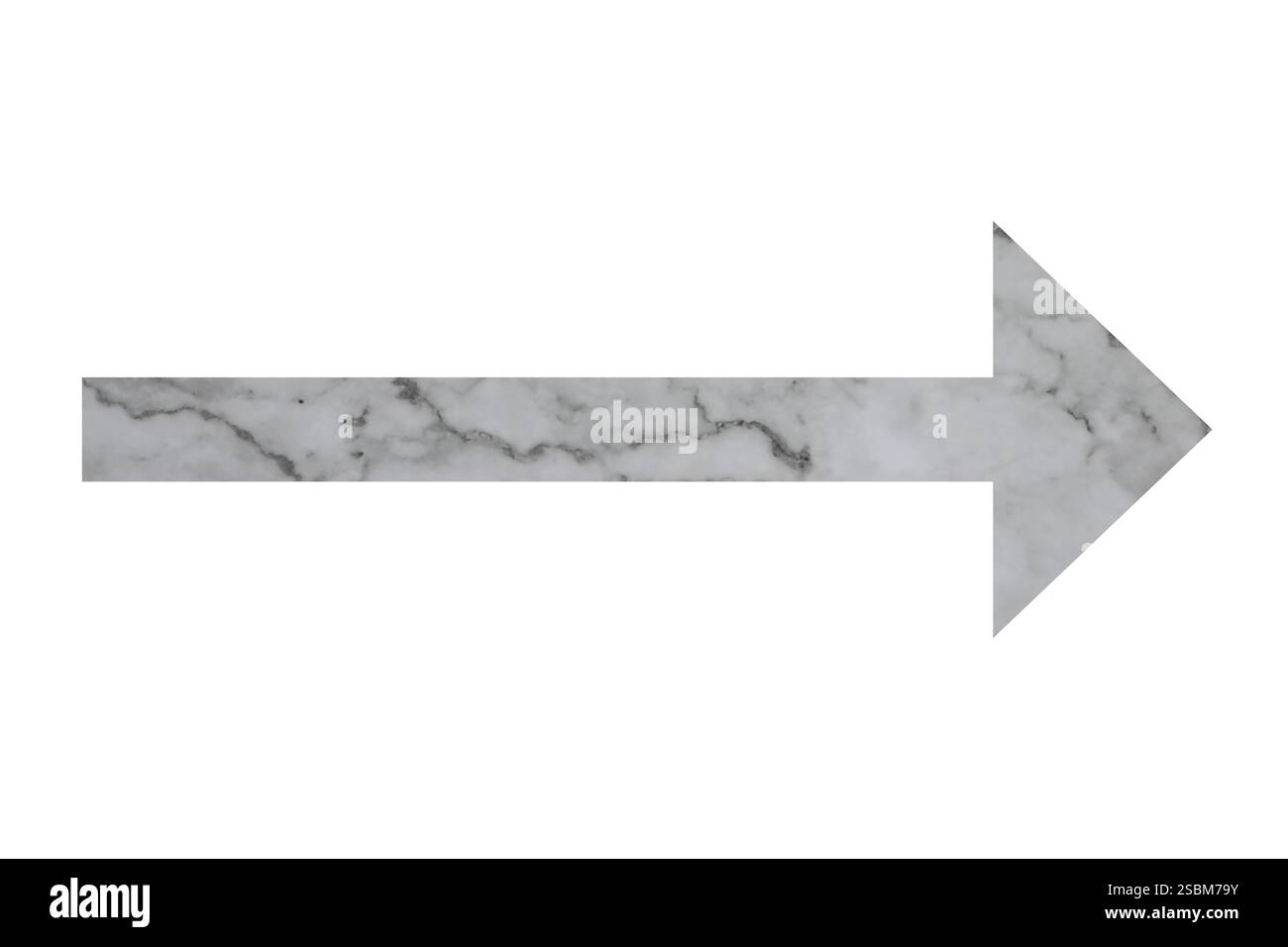 Arrow with texture of grey marble surface isolated on white Stock Photo ...