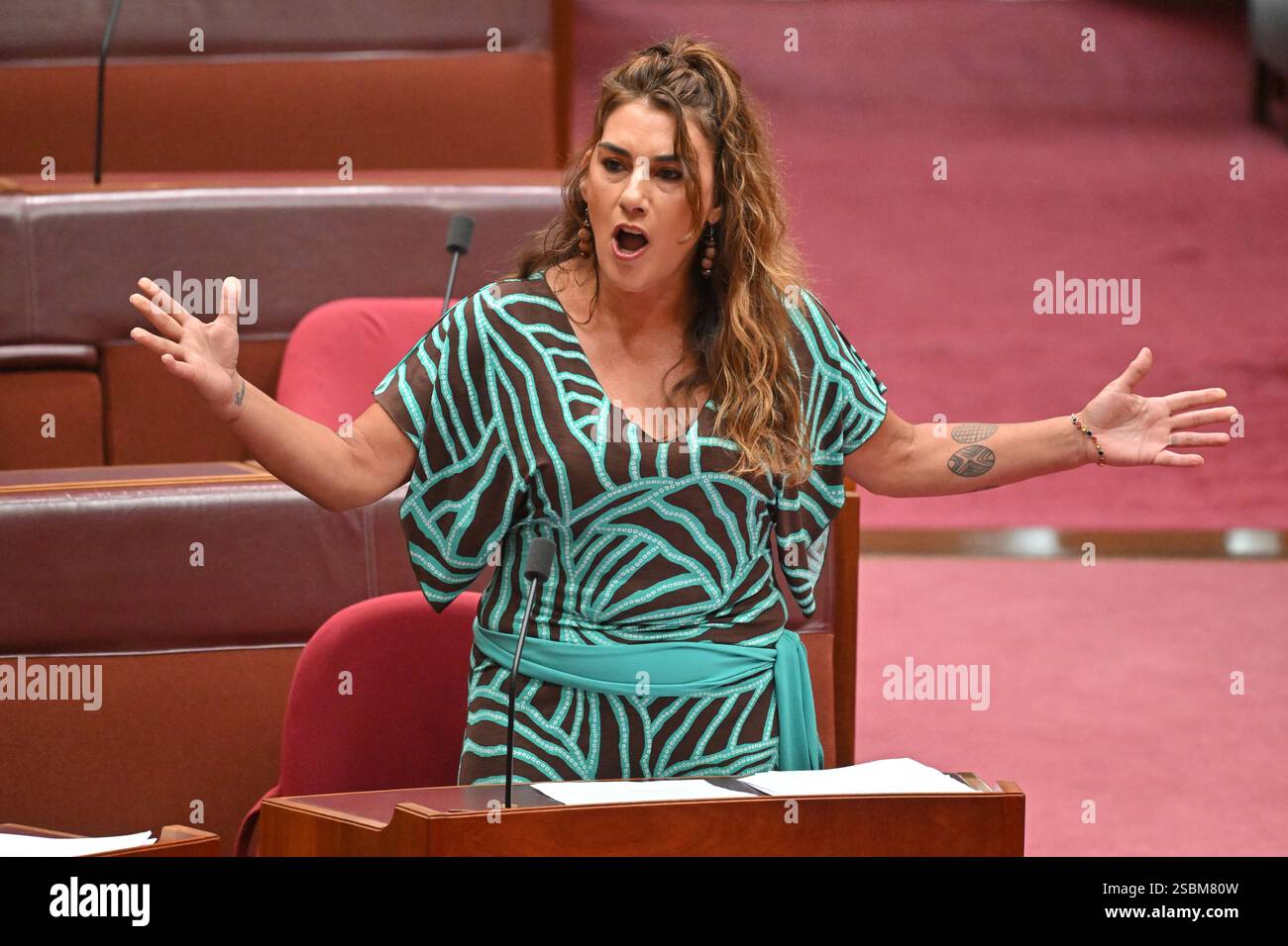 Independent Senator Lidia Thorpe speaks on an antisemitism motion in ...