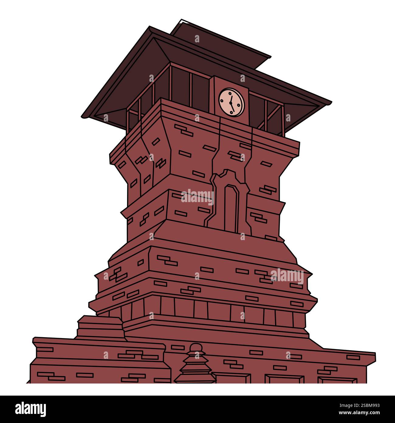 Mosque of central java Stock Vector Images - Alamy