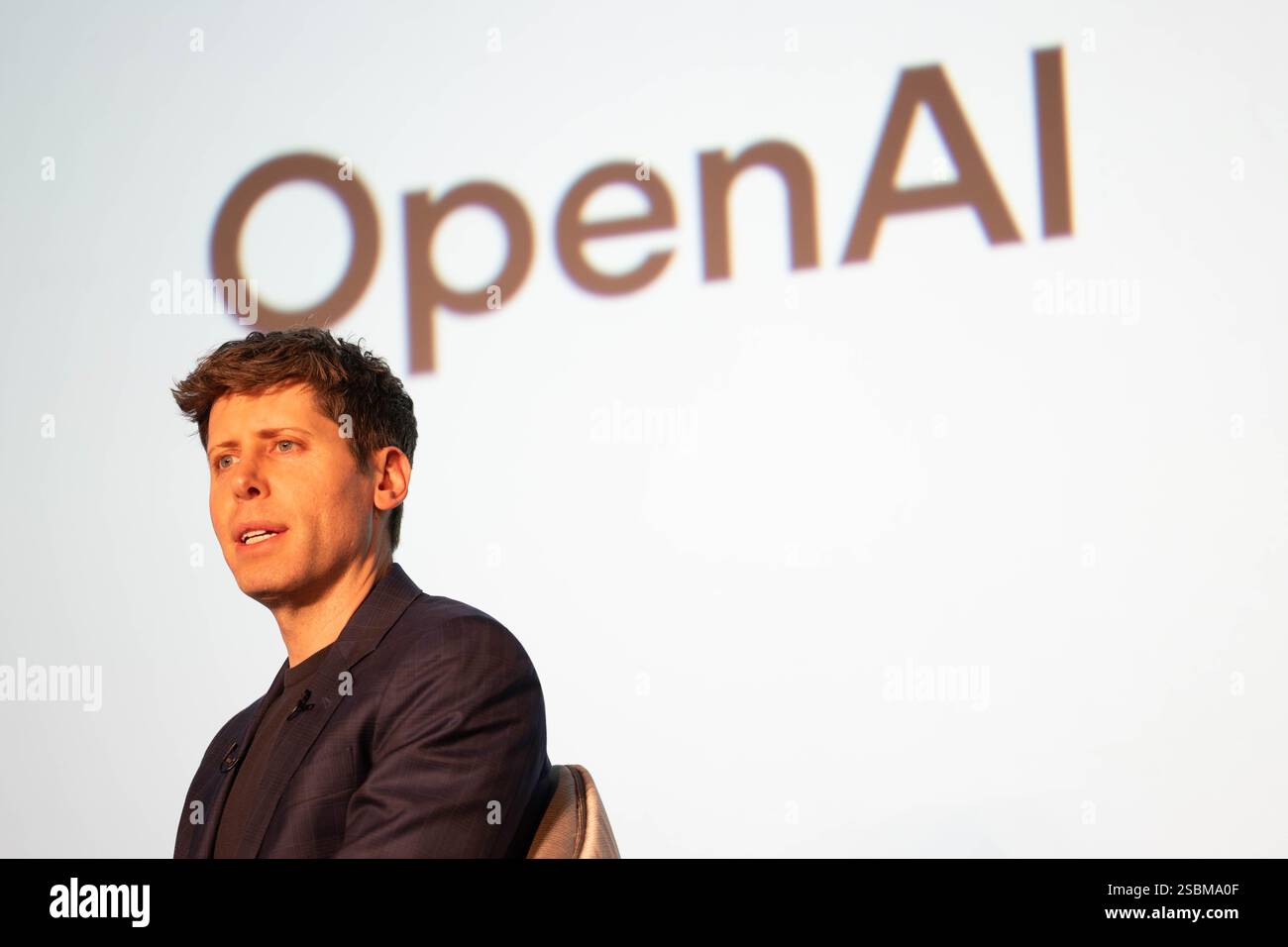 Open AI CEO Sam Altman attends a marketing event "Transforming corporate business with AI" in ...
