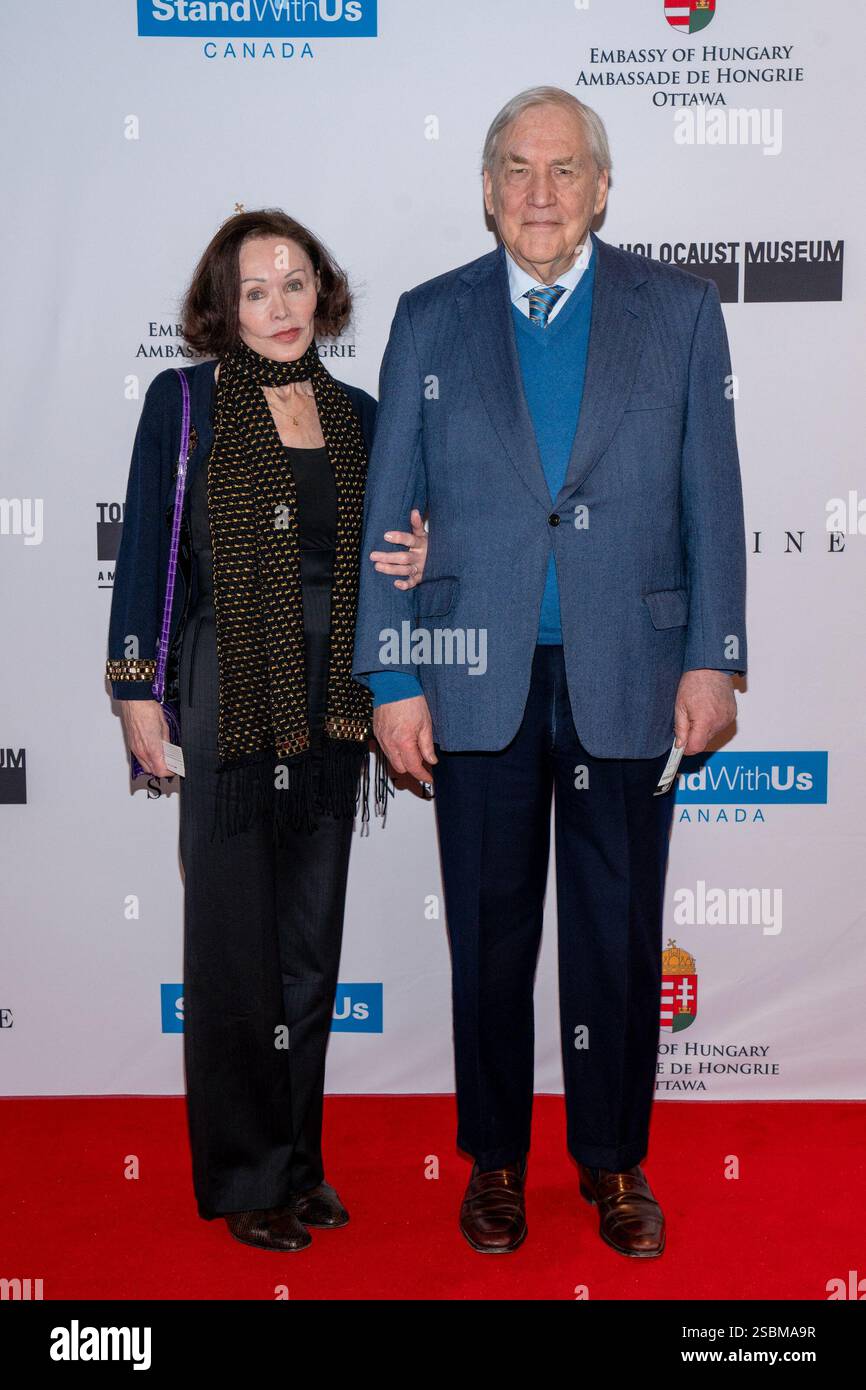 Toronto, Canada. 02nd Feb, 2025. (L to R) Barbara Amiel Black and ...