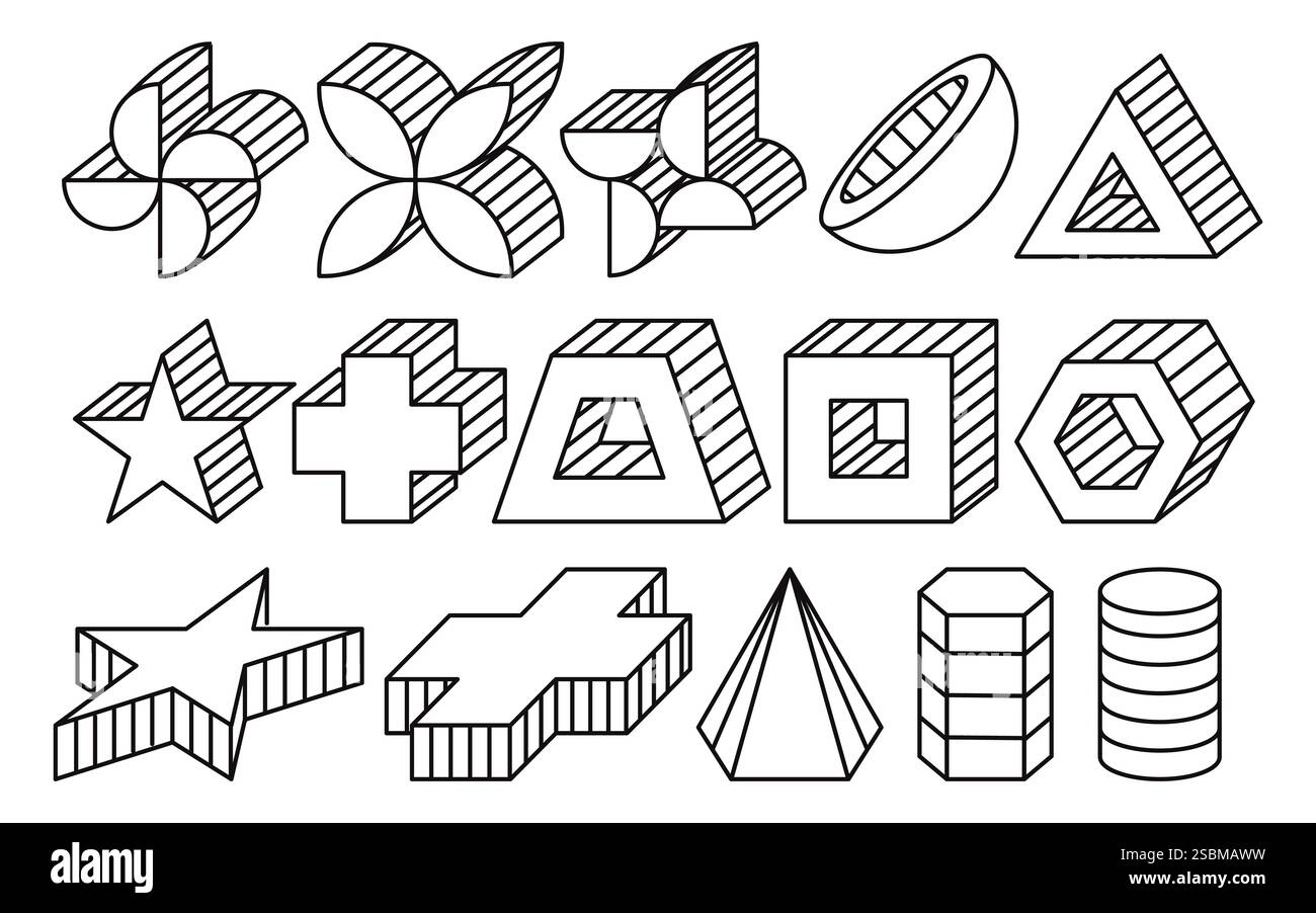 Block stripes Cut Out Stock Images & Pictures - Alamy