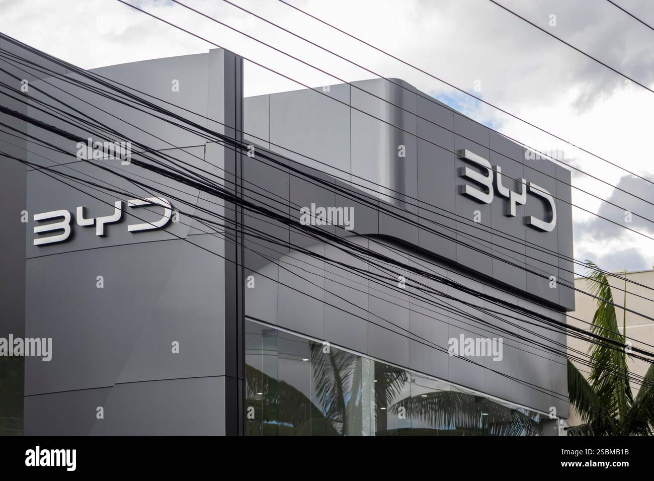 Marilia, SP, Brazil, December 11, 2024. Facade of the car dealership of ...