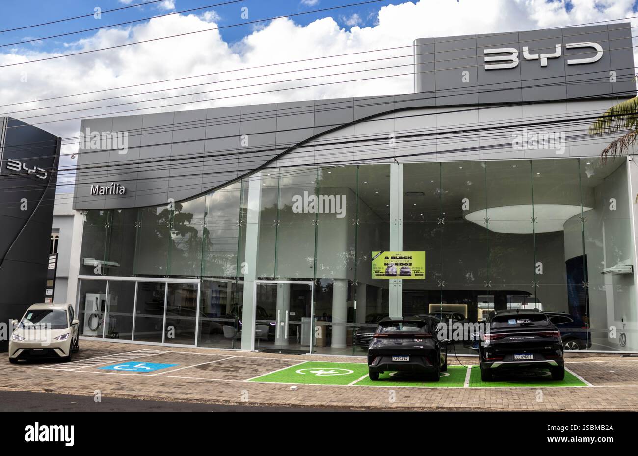 Marilia, SP, Brazil, December 11, 2024. Facade of the car dealership of ...