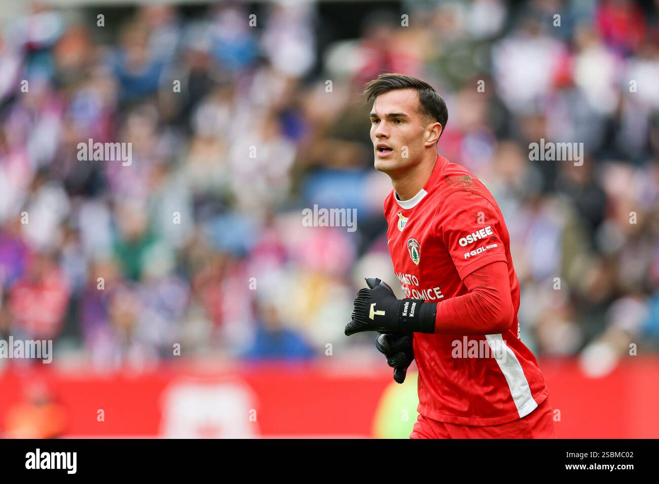 Zabrze, Poland. 02nd Feb, 2025. Kewin Komar of Puszcza Niepolomice seen ...