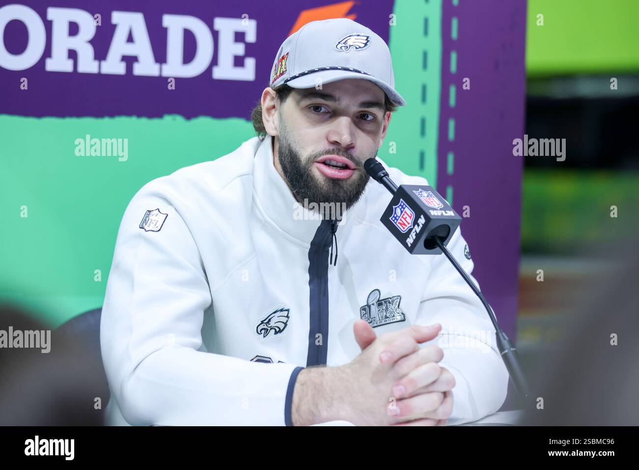 New Orleans, United States. 03rd Feb, 2025. Philadelphia Eagles tight ...