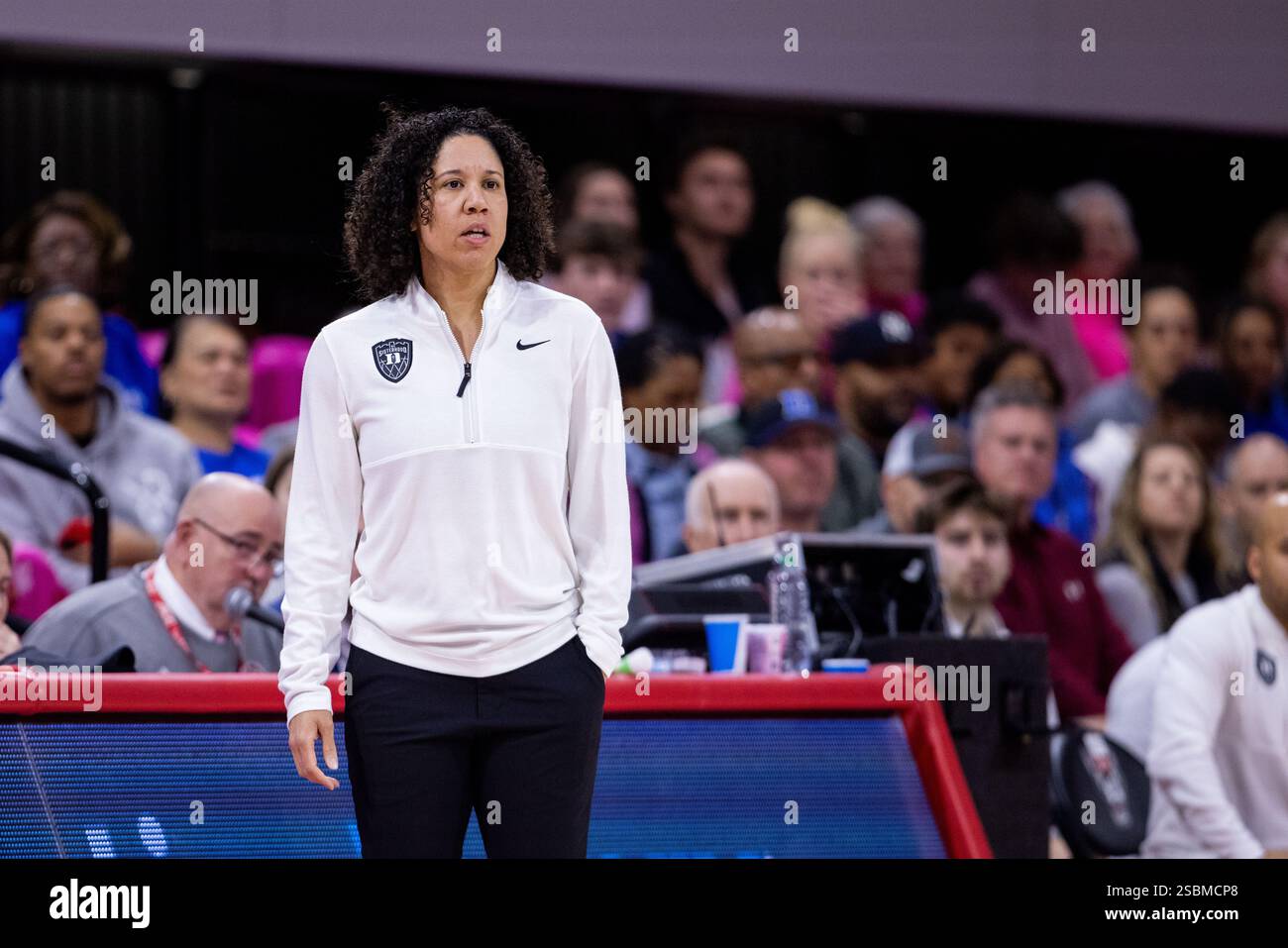 February 3, 2025: Duke head coach Kara Lawson during the first half of ...