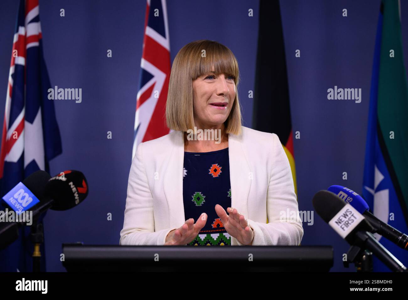 Sydney, Australia. 04th Feb, 2025. NSW Minister for Transport Jo Haylen ...