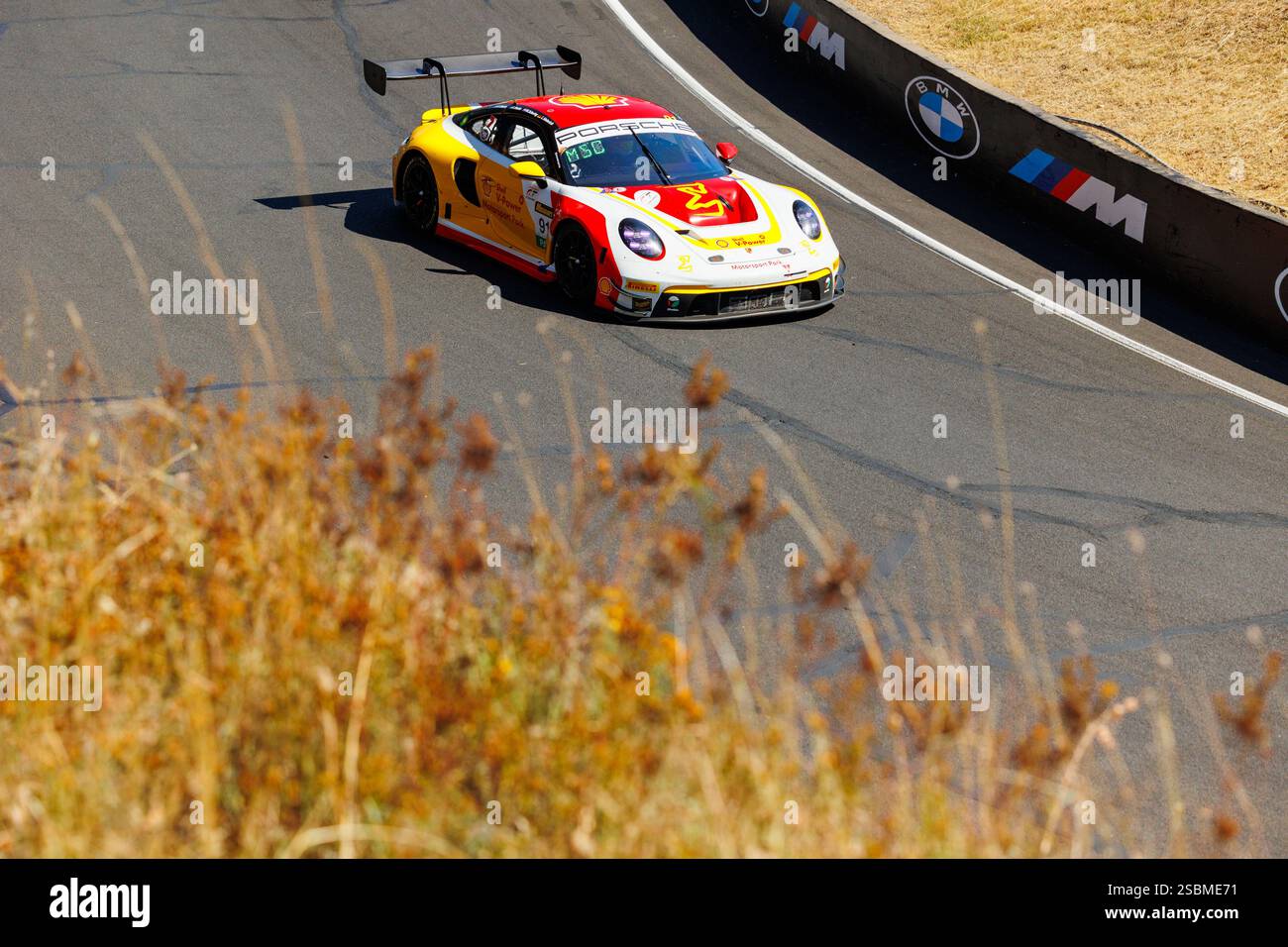 The #91 The Bend Porsche 911GT3R (992) driven by Yasser Shahin, Sam ...