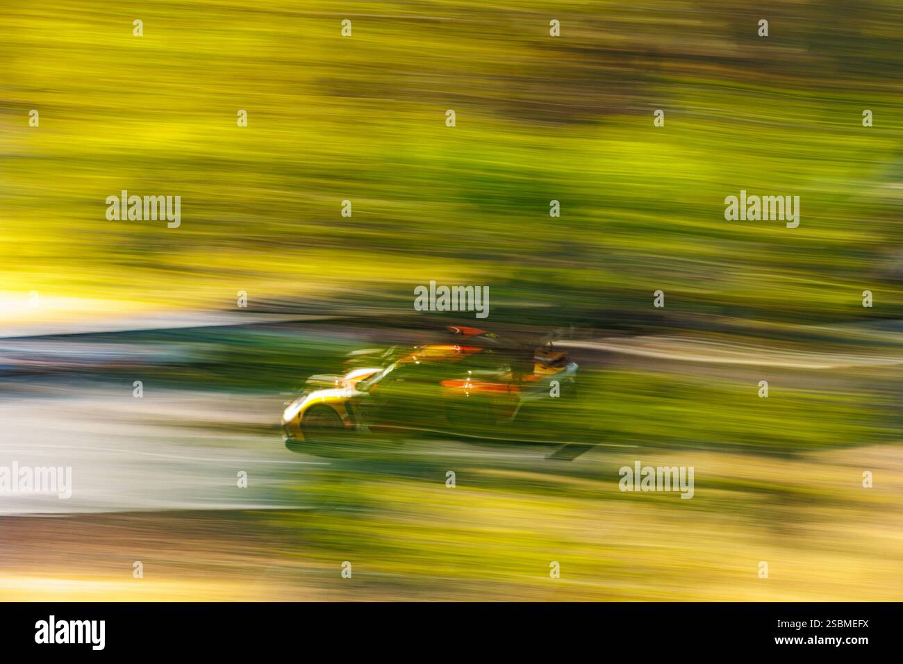 The #91 The Bend Porsche 911GT3R (992) driven by Yasser Shahin, Sam Shahin, Laurin Heinrich and ...