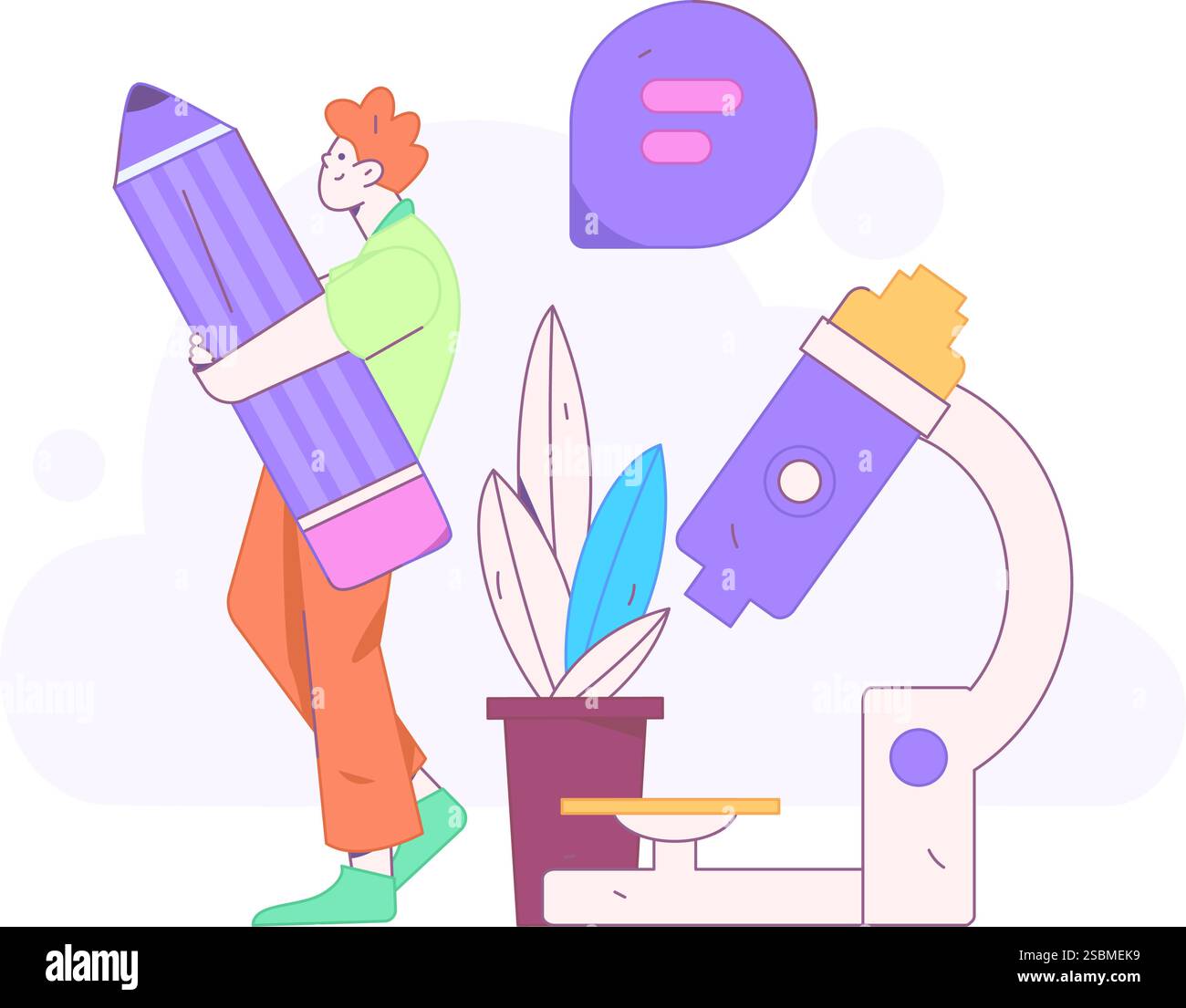 Education and learning people flat vector concept hand drawn ...