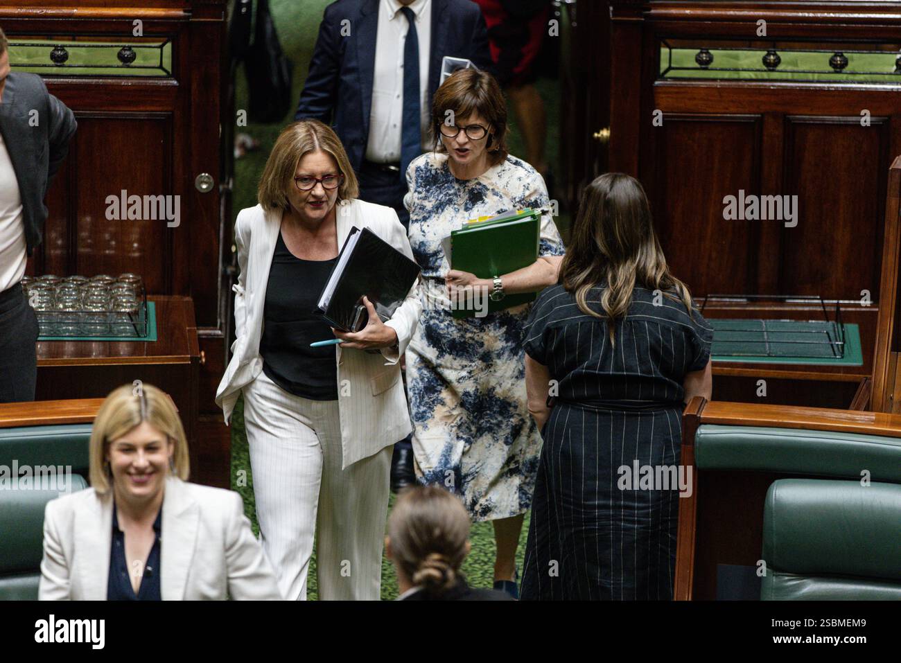Victorian Premier Jacinta Allan arrives for Question Time in the ...
