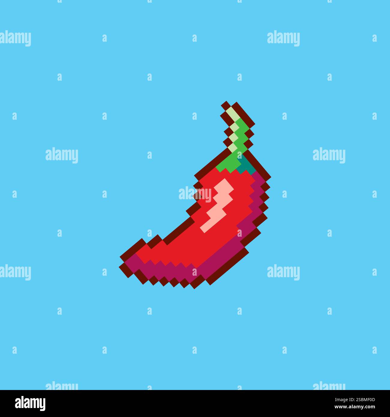 Pixel art chili game asset design Stock Vector Image & Art - Alamy