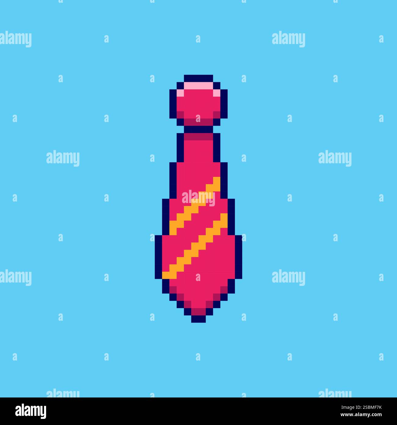 Pixel art Striped Tie game asset design Stock Vector Image & Art - Alamy