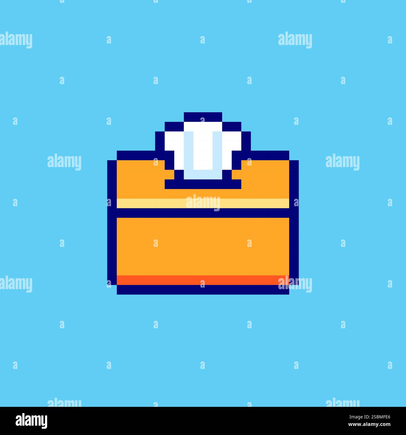 Pixel art Tissue Box game asset design Stock Vector Image & Art - Alamy