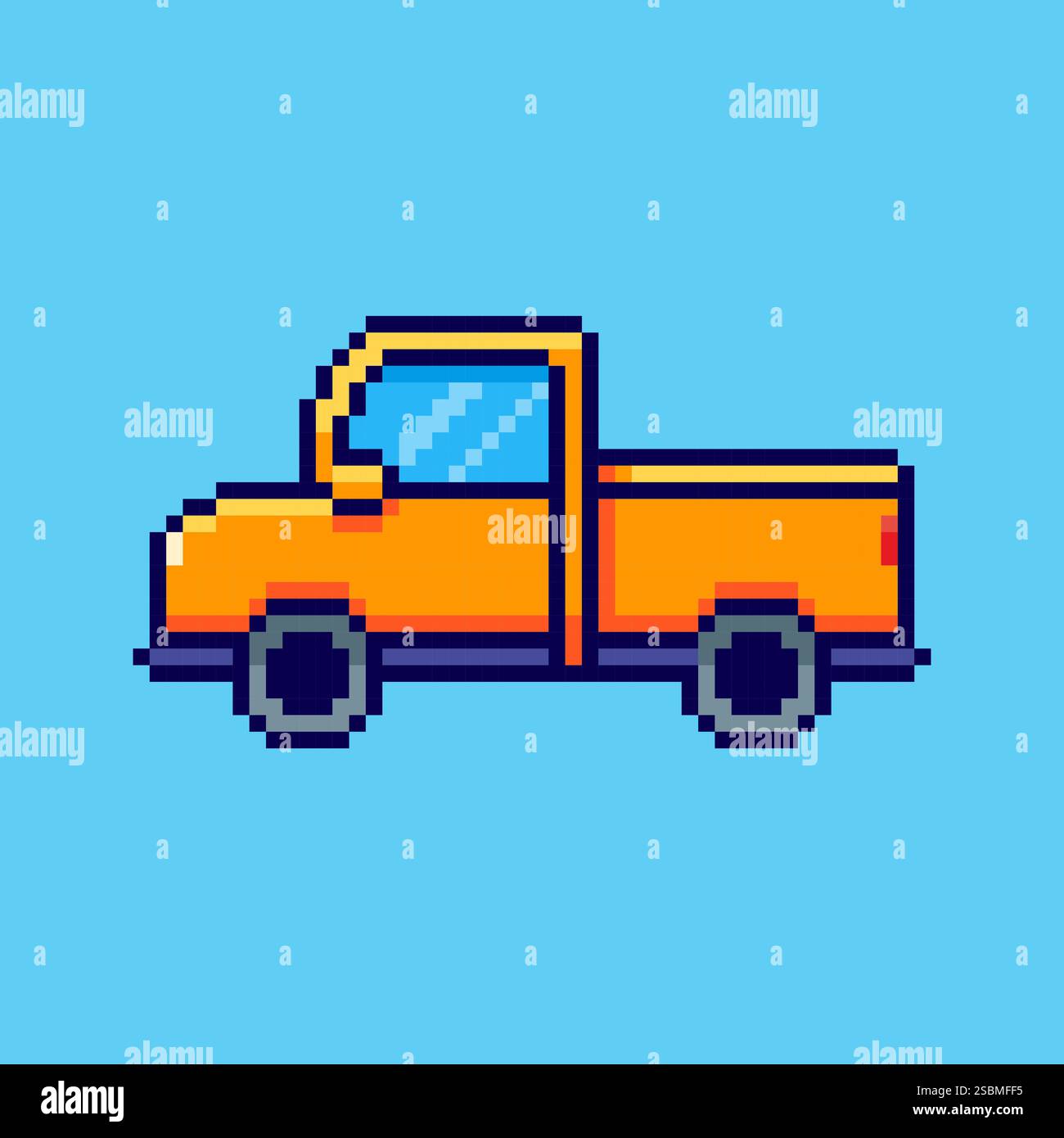 Pixel art Pickup Truck game asset design Stock Vector Image & Art - Alamy