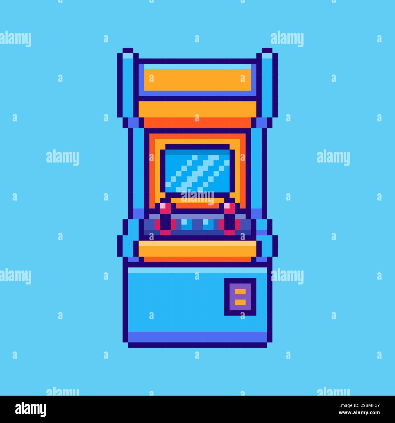 Pixel art arcade machine game asset design Stock Vector Image & Art - Alamy