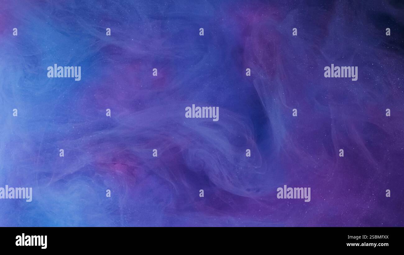 Underwater fog. Abstract background. Defocused blue purple color smoke ...