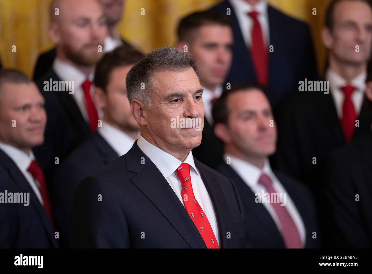Florida Panthers team owner Vincent Viola listens as United States ...