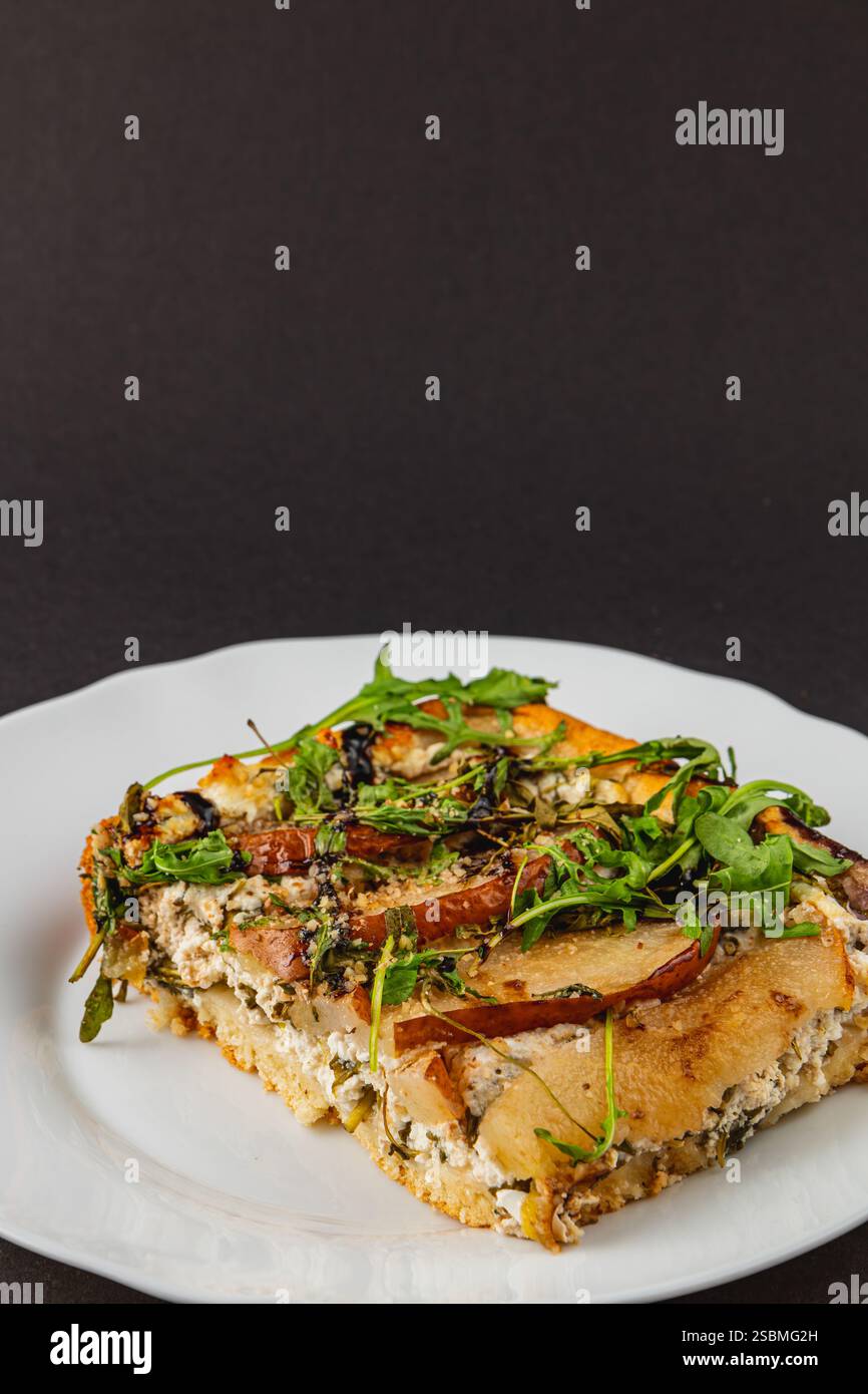 Savor taste pizza topped creamy hi-res stock photography and images - Alamy