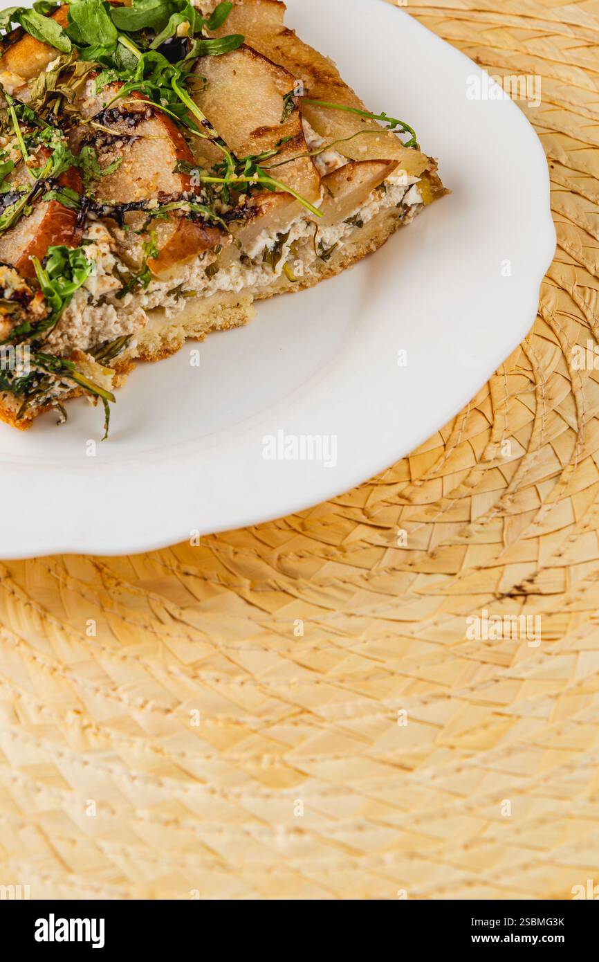Savor taste pizza topped creamy hi-res stock photography and images - Alamy