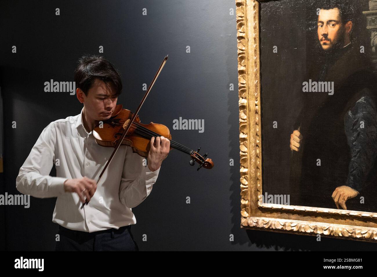 New York, NY, February 3, 2025: Crafted in 1714 by Antonio Stradivari ...