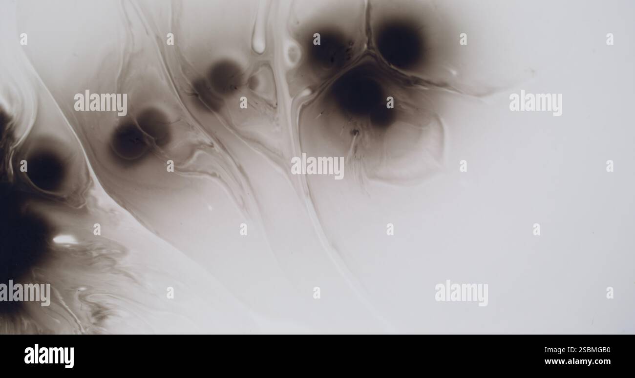 Dirty ink. Black drop. Art fluid wavy mixed with dark water spot dye ...