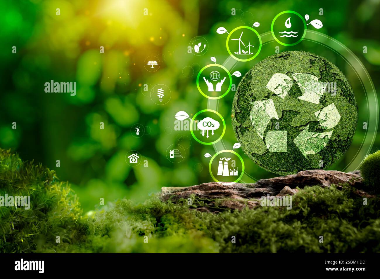 Zero waste, Net zero concept. eco-friendly. Climate neutral long term ...