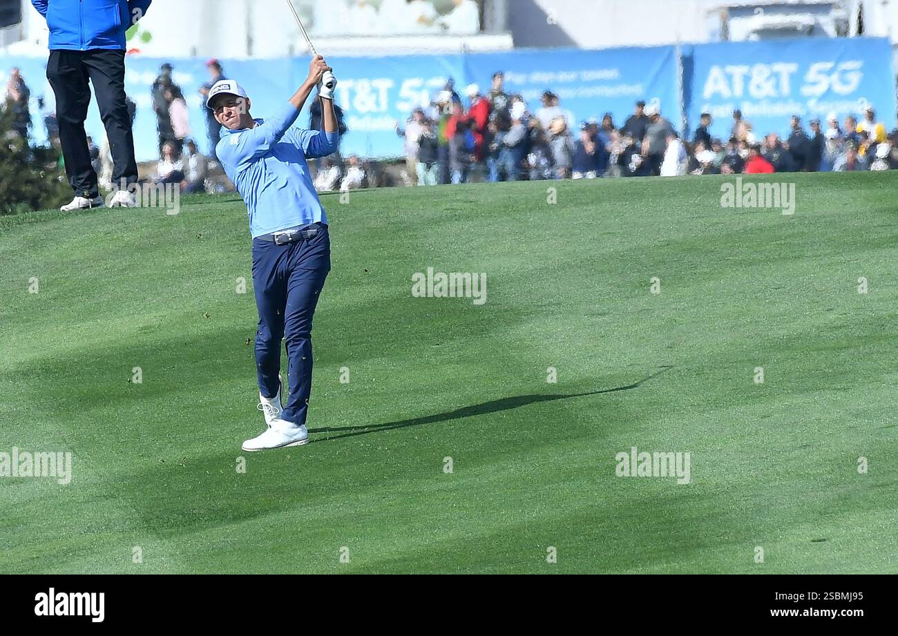 Pebble Beach, Ca, USA. 2nd Feb, 2025. Sam Stevens during the final ...