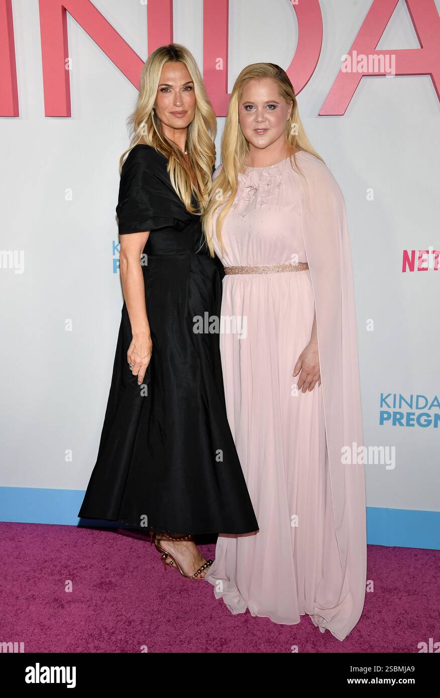 Molly Sims, left, and Amy Schumer attend the premiere of Netflix's ...
